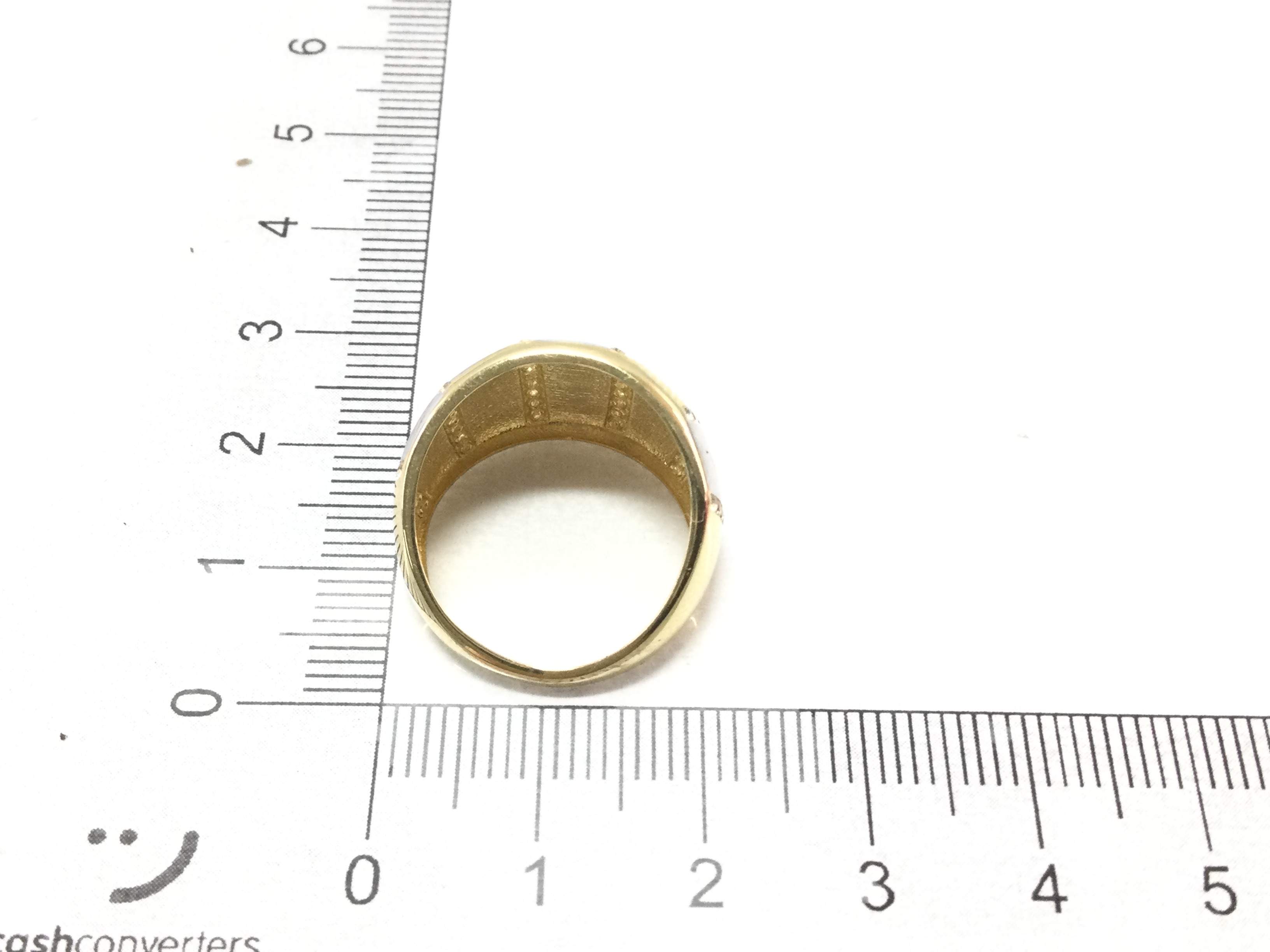 anillo oro 18kt bicolor con circonitas de segunda mão na Cash ...