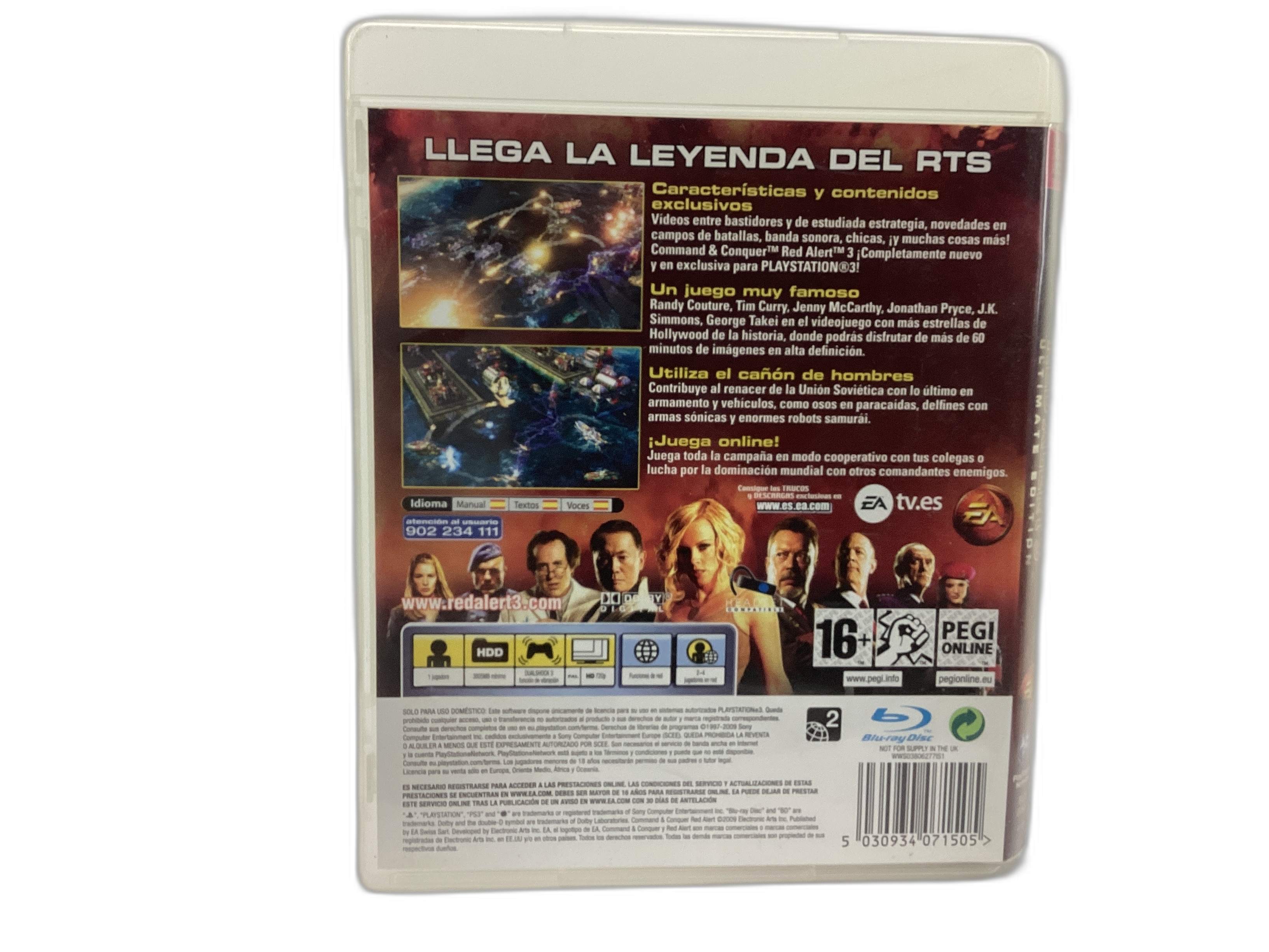 command amp conquer red alert 3 ps3 de segunda mão na Cash Converters ...