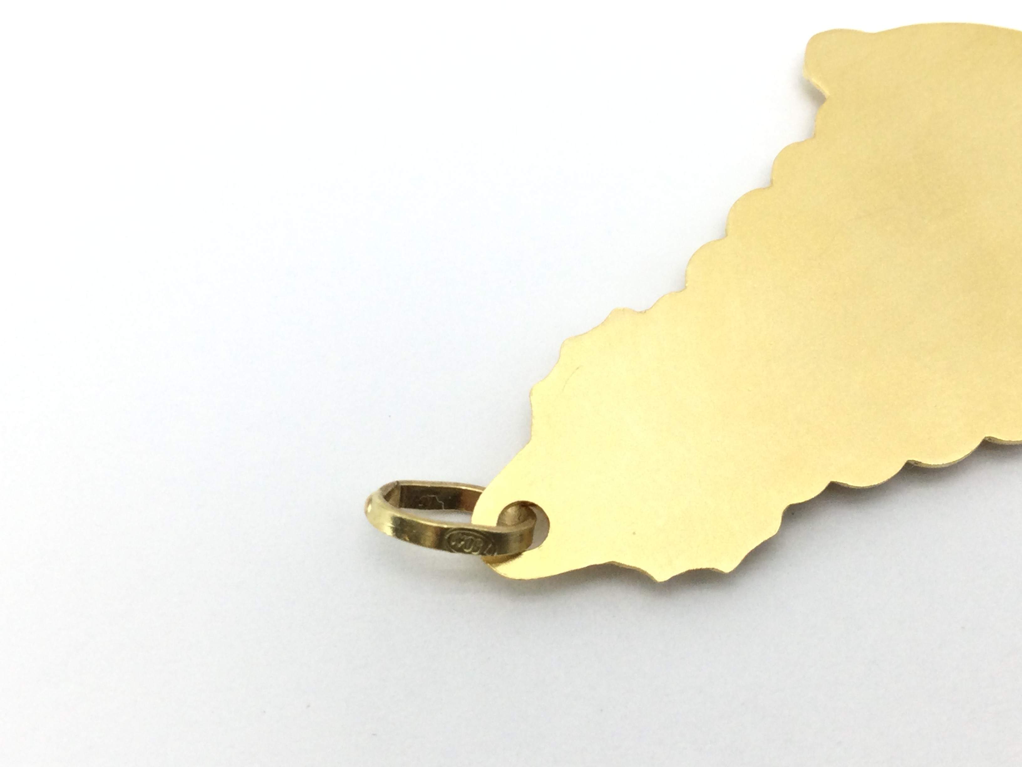 medalla oro 18k virgen del rocio silueta de segunda mão na Cash ...