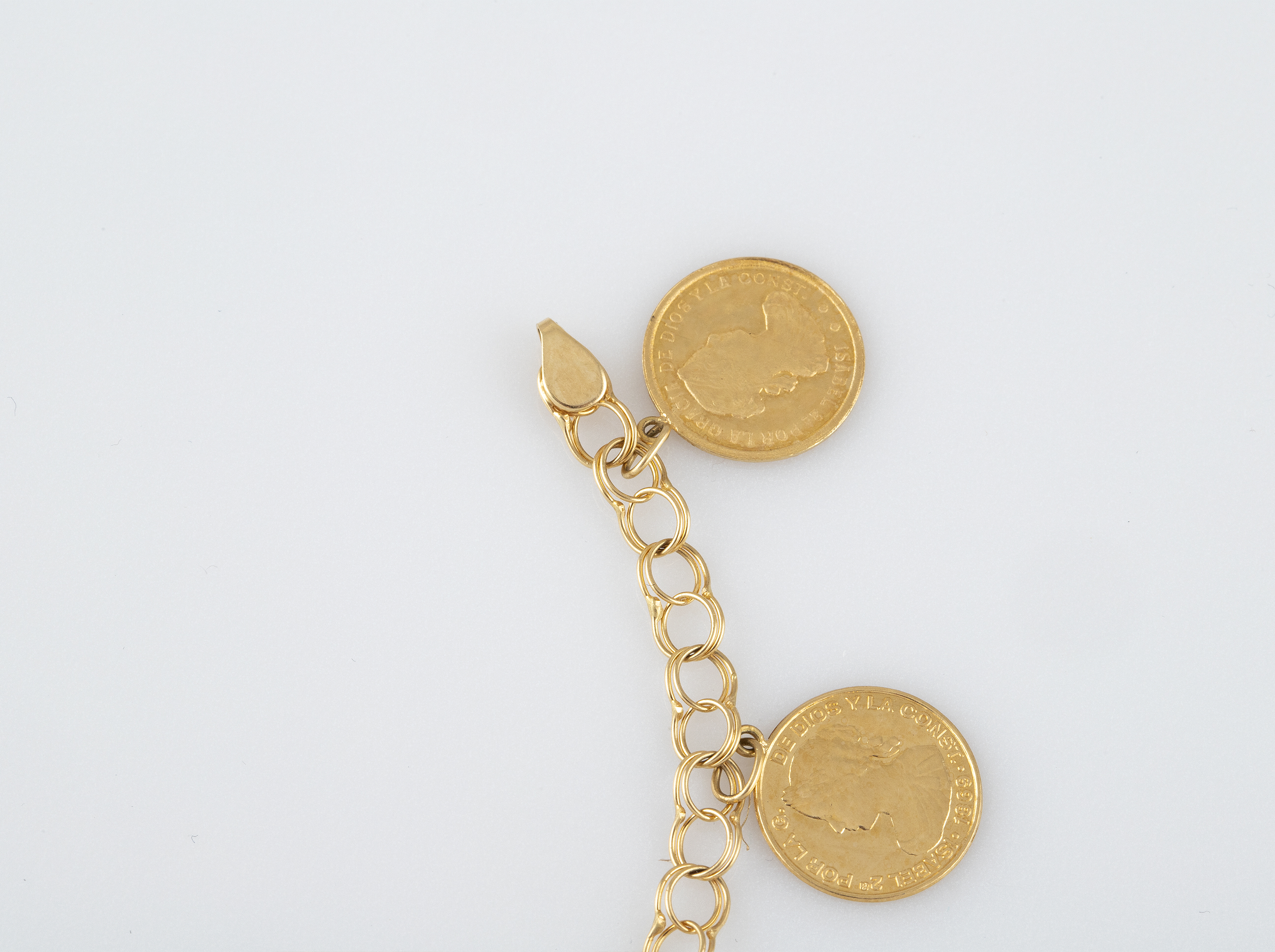 pulsera oro 18k clasica hungara monedas 19cm de segunda mão na Cash ...